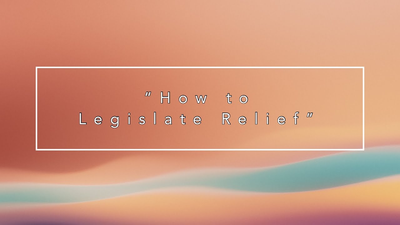 07/20/25 Sunday Morning Worship: "How to Legislate Relief" - YouTube