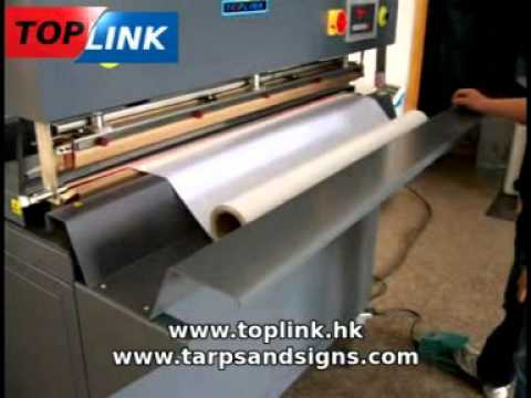 Impulse welder for banners - YouTube