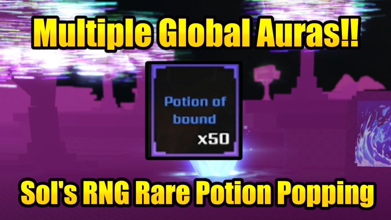 What Happens When You Open 50 Potions of Bound at ONCE in Sol's RNG ...