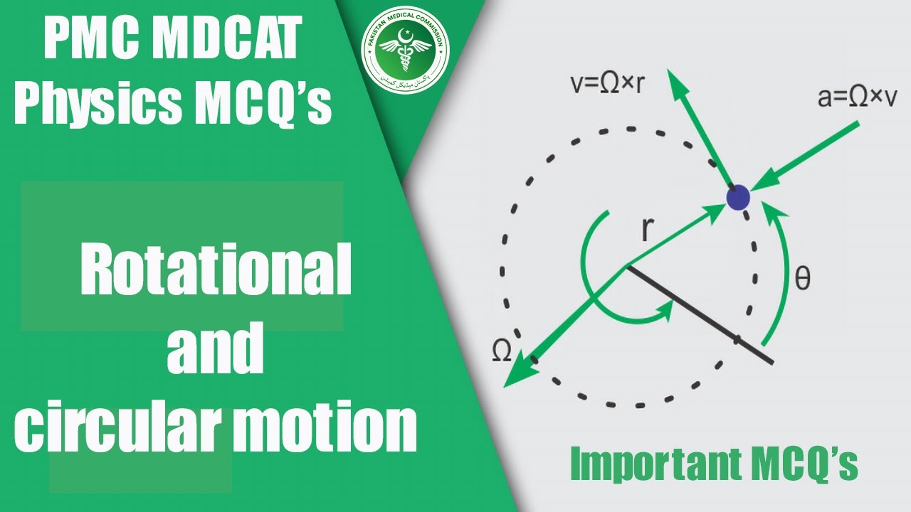 Rotational and Circular Motion PMC MDCAT MCQ's | Physics Chapter Wise ...