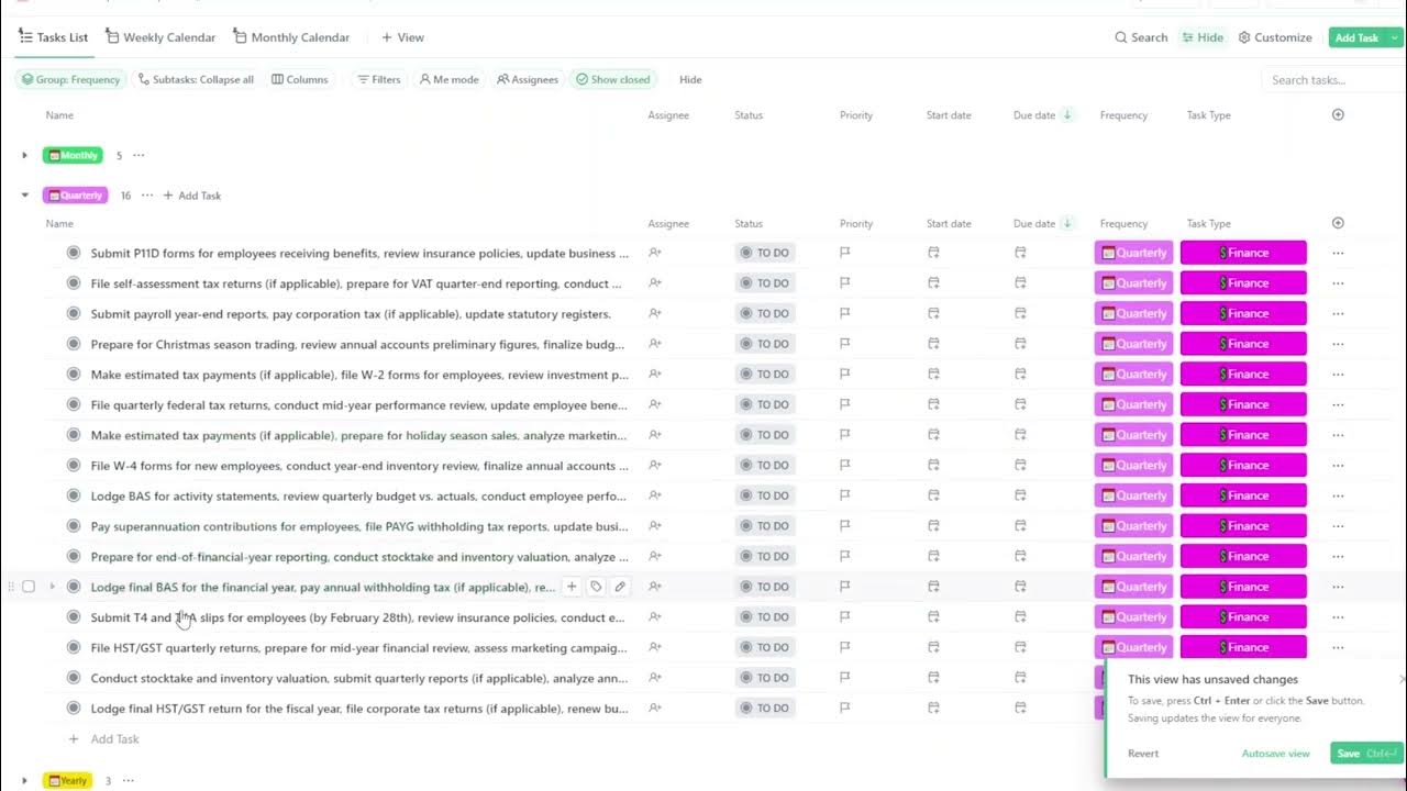 Task Reminders - ClickUp - Recurring Tasks - YouTube