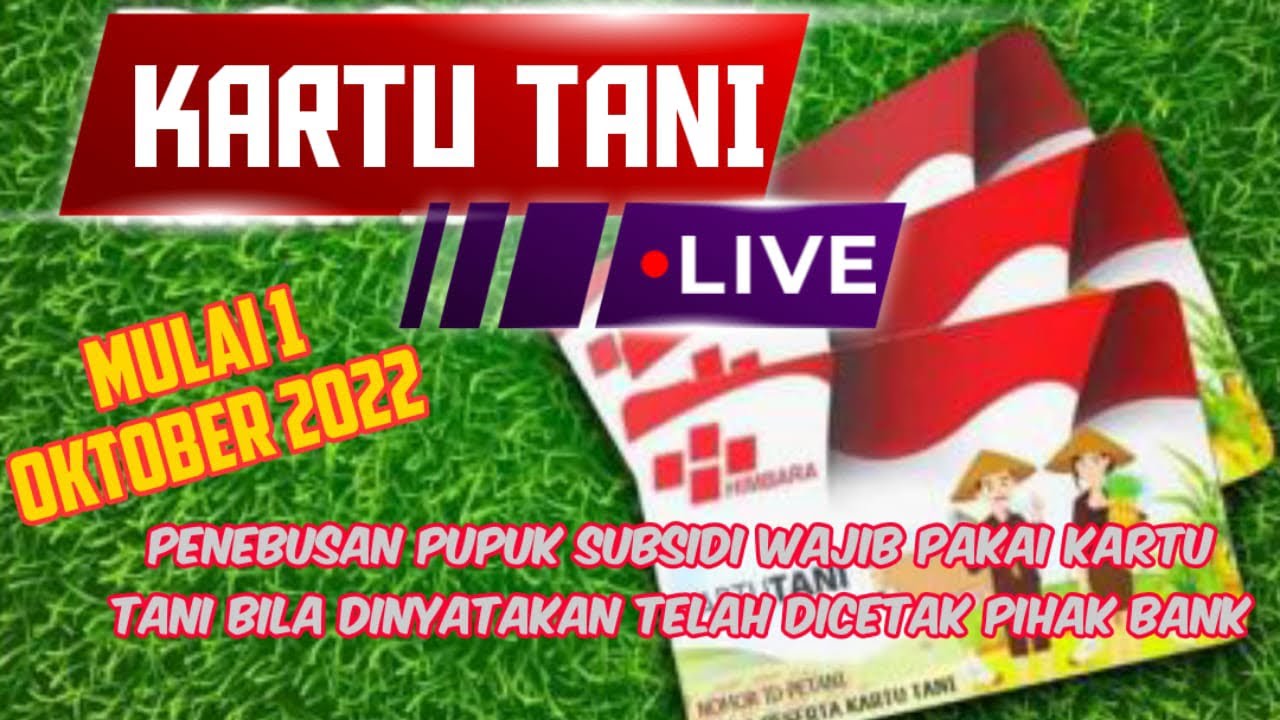 Sosialisasi Kebijakan Integrasi Kartu Tani dan T-Pubers - YouTube