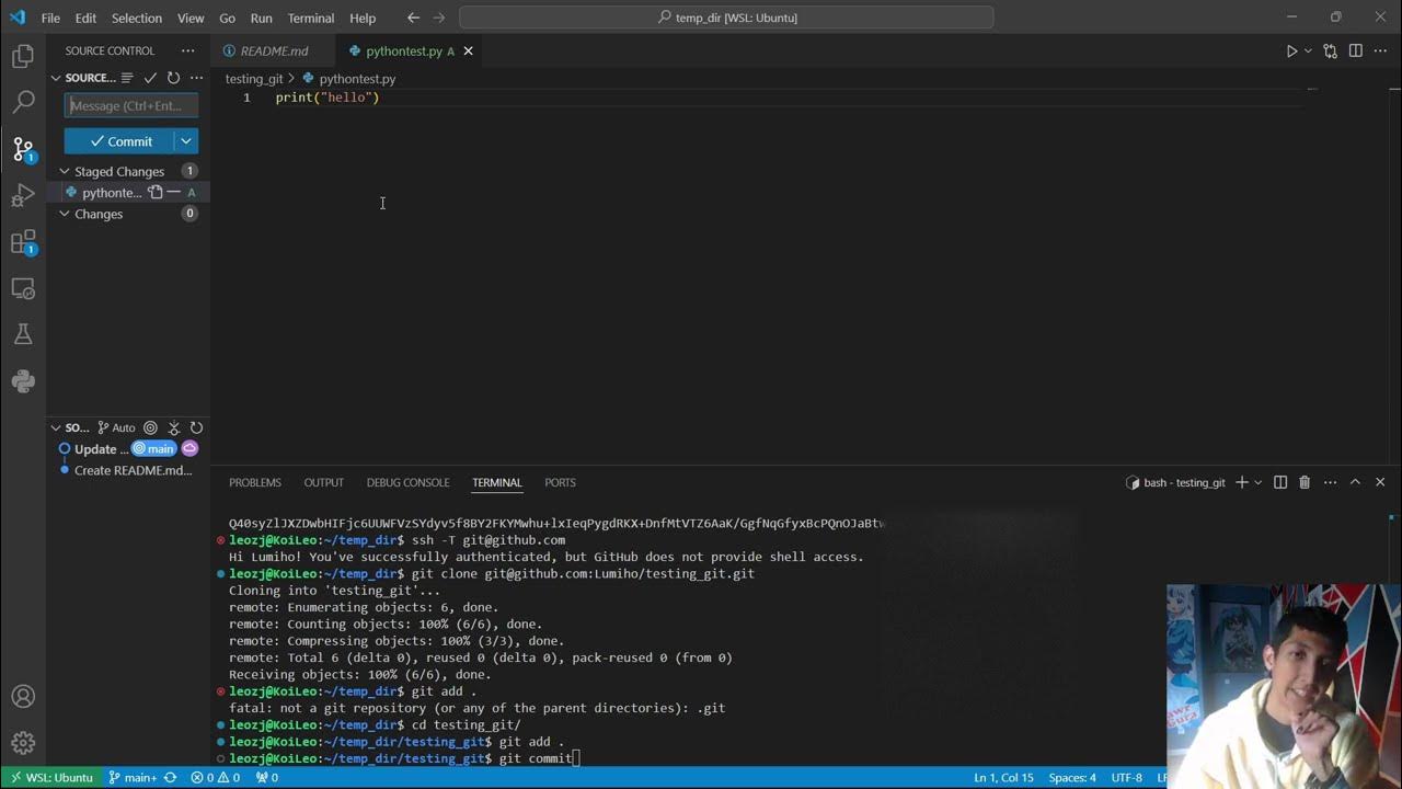 Connecting Github and WSL | ColorStack @ UC Davis - YouTube