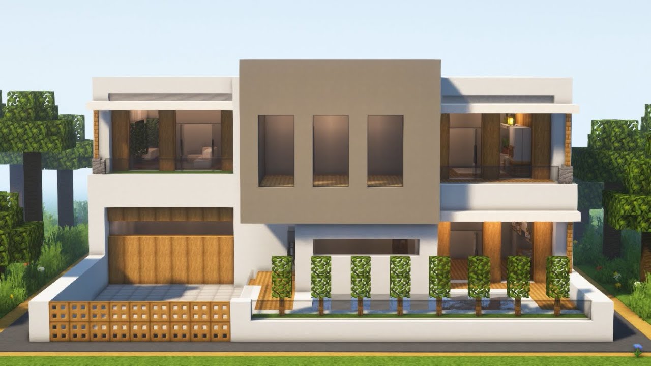 Minecraft - Cara Membuat Interior Rumah Modern Minimalis - YouTube