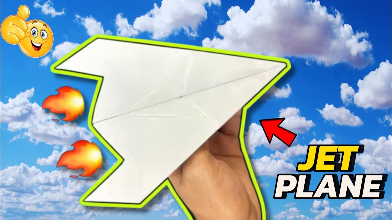 How To Make Paper Jet Plane 😱, In 2 Minutes, Easy Step-by-Step, Paper ...
