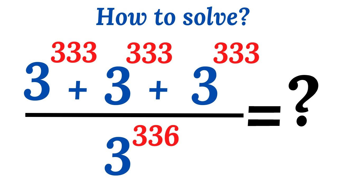 Math Olympiad Question | A Nice Math Problem - YouTube