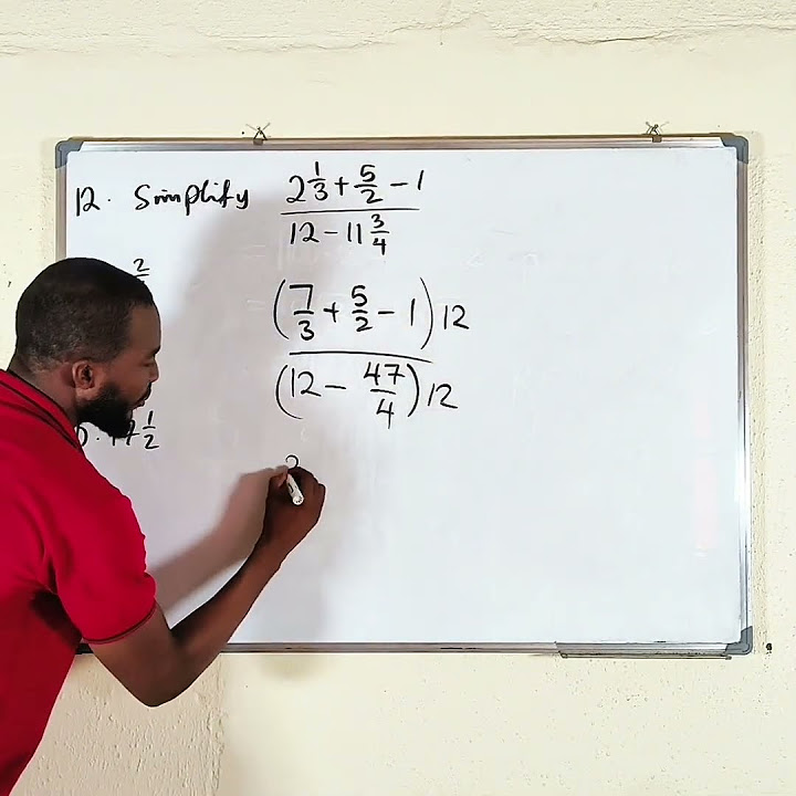 Simplifying nested fraction - YouTube