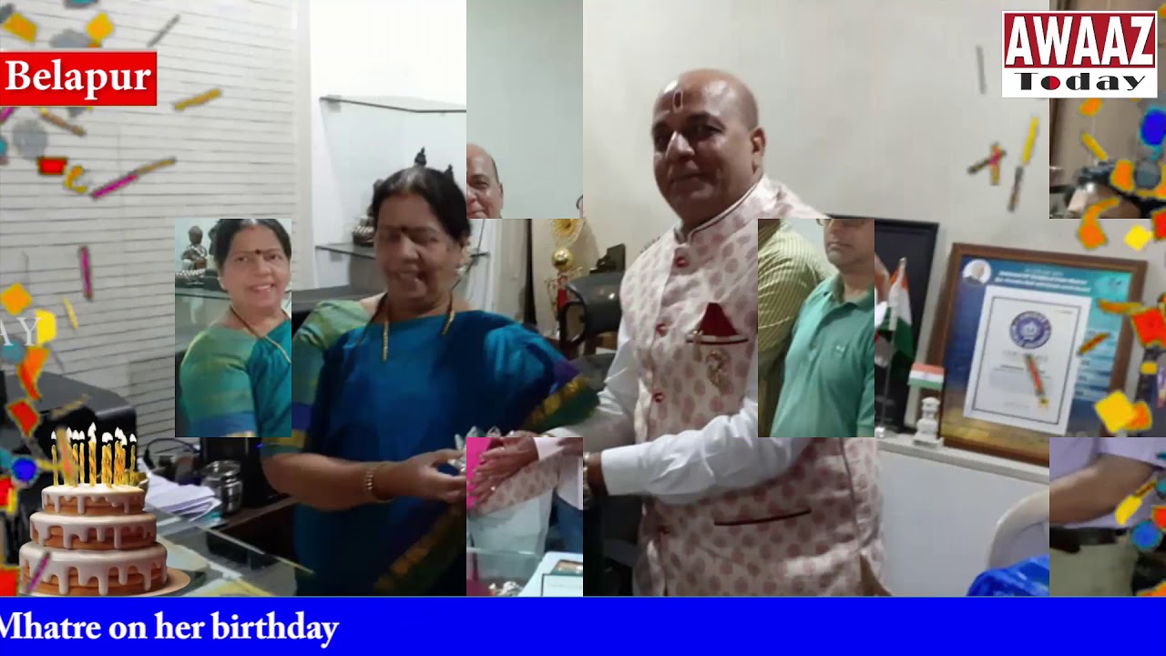 Nitin Rk Kandhari and BJP karyakartas wish MLA Manda Mhatre on her ...