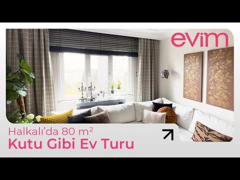 İstanbul Halkalı’da 80 m² Modern Ev Turu | Küçük Ev Dekorasyonu Fikirleri