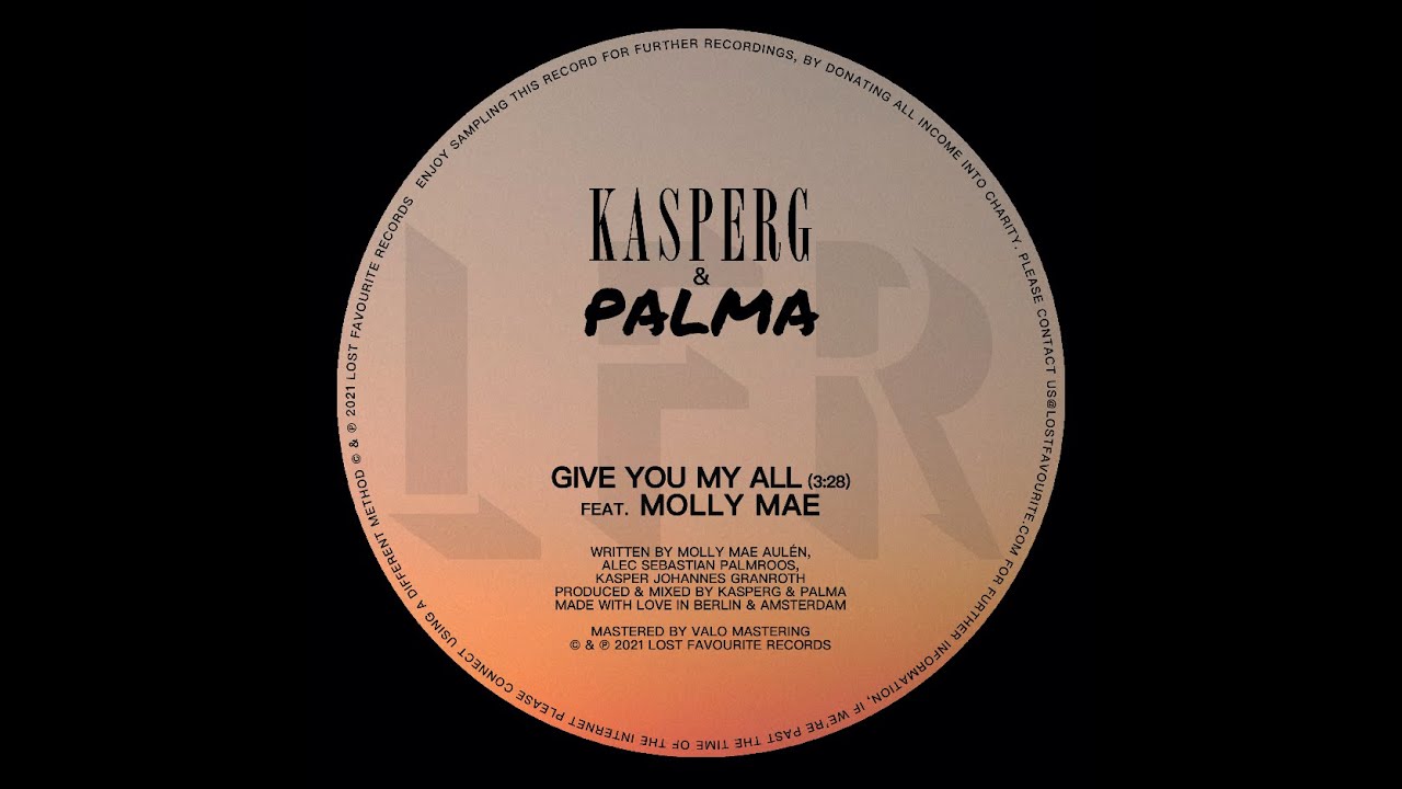 KASPERG Palma Give You My All feat Molly Mae YouTube Music KASPERG Palma Give You My All feat Molly Mae YouTube Music