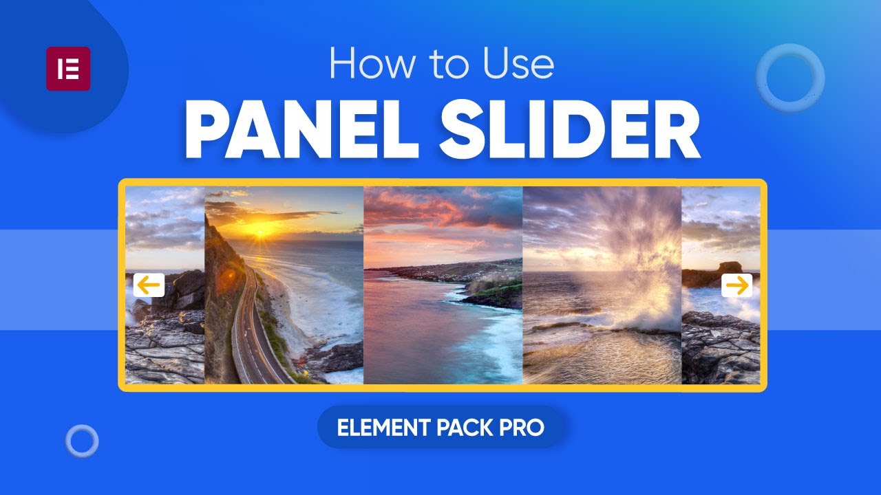 How to Use Panel Slider Widget by Element Pack - YouTube