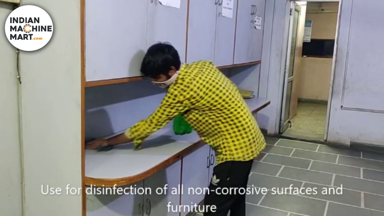 Virus Disinfectant Spray - Indian Machine Mart - YouTube
