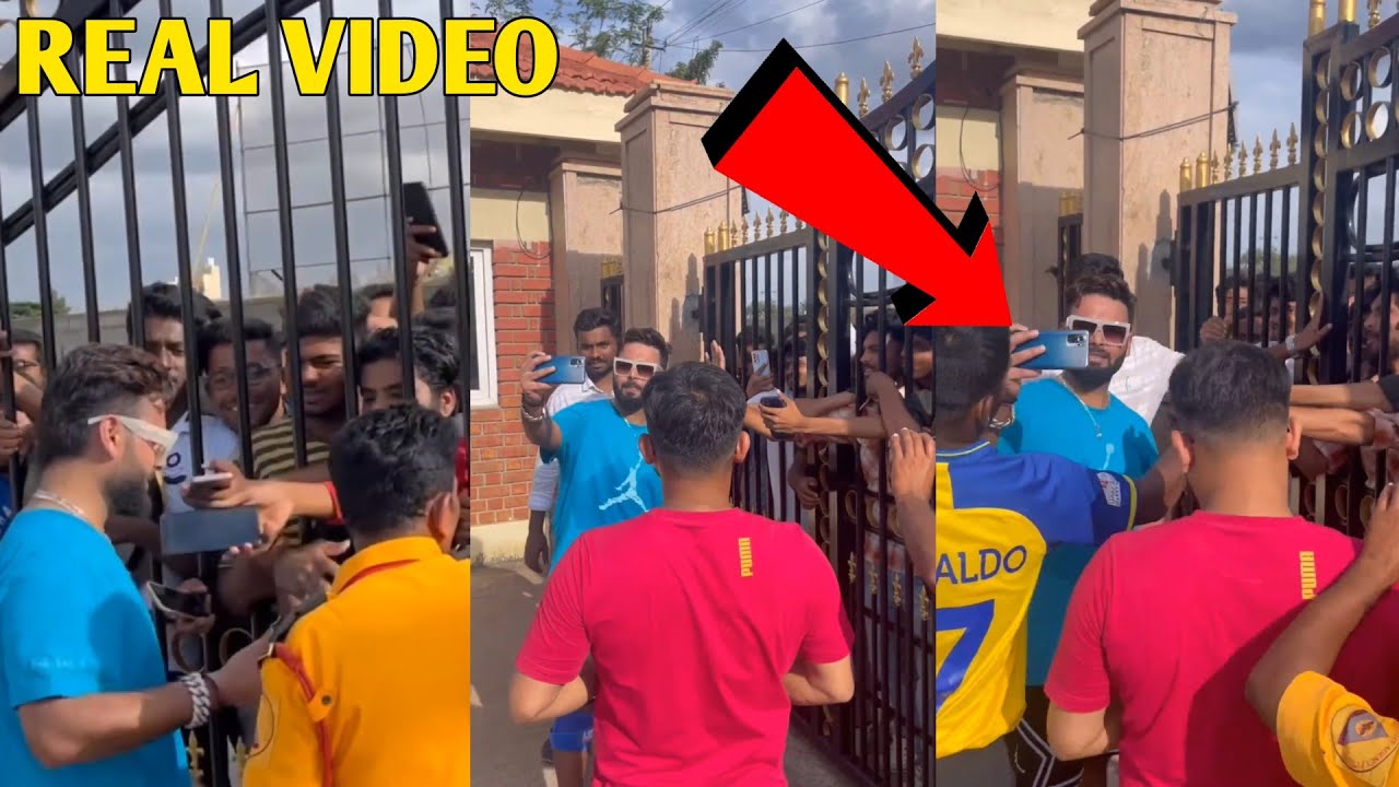 Rishabh pant did this Heart winning Gesture for His fan give autograph ...