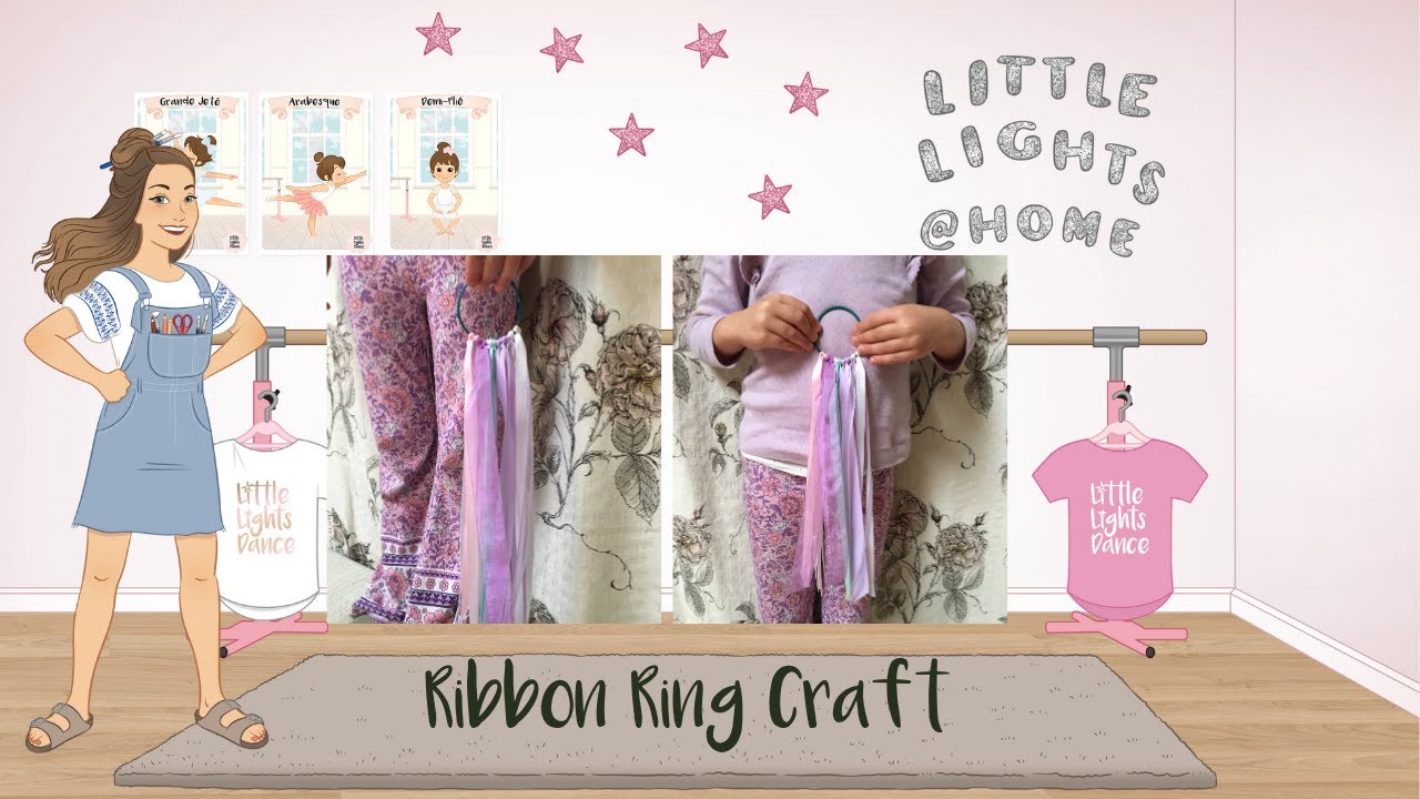 How To: Dance Ribbon Ring Craft - YouTube