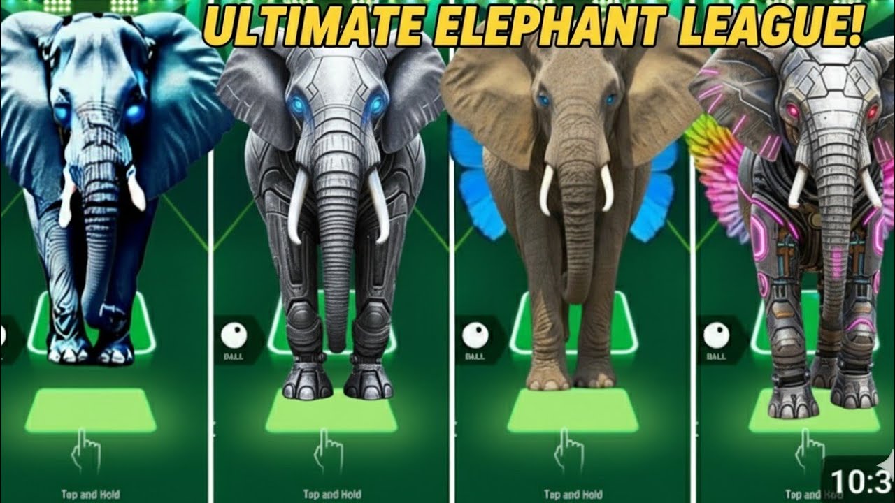 Tiles Hop - Elephant 🆚 Mammoth 🆚 Funny Elephant 🆚 Elephant 🎶 Tiles Hop ...
