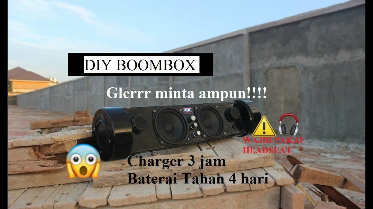DIY TEST sound Speaker Boombax || Modal paralon - YouTube