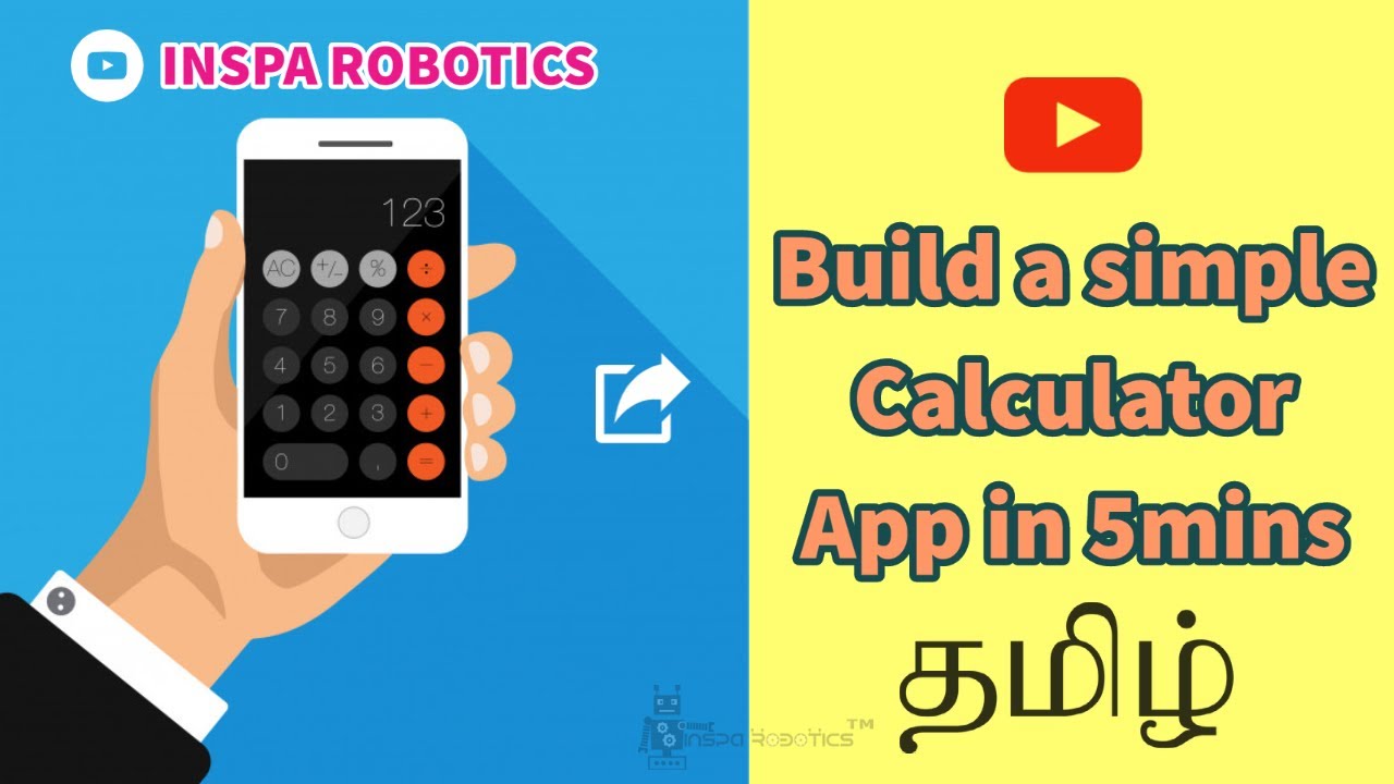 How To Make A Simple Calculator App Android App Development Inspa Robotics Youtube