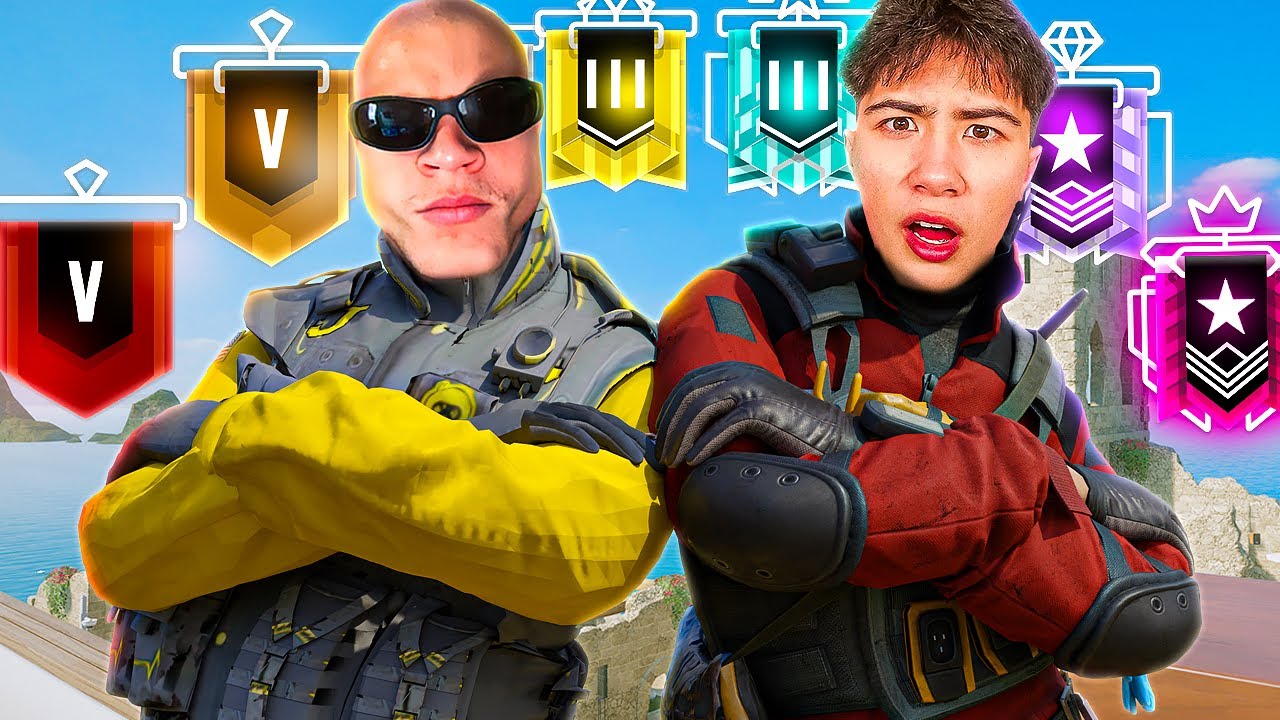 Jynxzi & Spoit 2v5 vs EVERY Rank in Rainbow Six Siege - YouTube