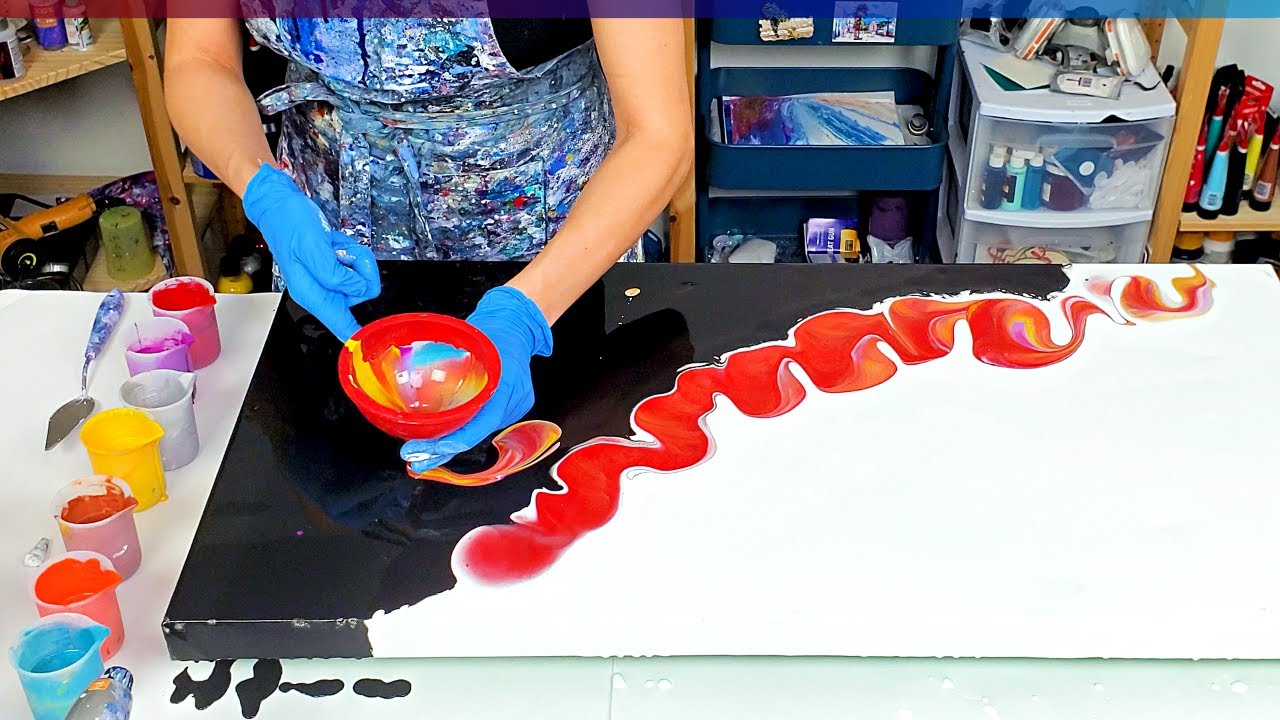 My TOP 6 DIFFERENT Acrylic pouring techniques | Satisfying Fluid Art ...