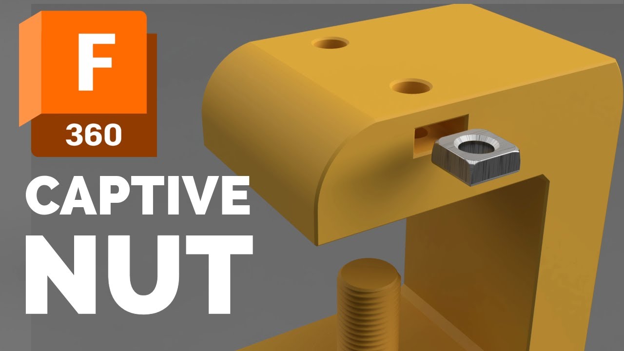 3D Print Clamp Captive Nut Fusion 360 - YouTube