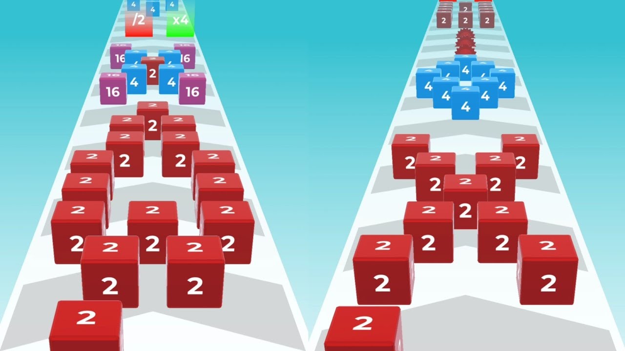 2048 cube runner - new level unlock video - YouTube