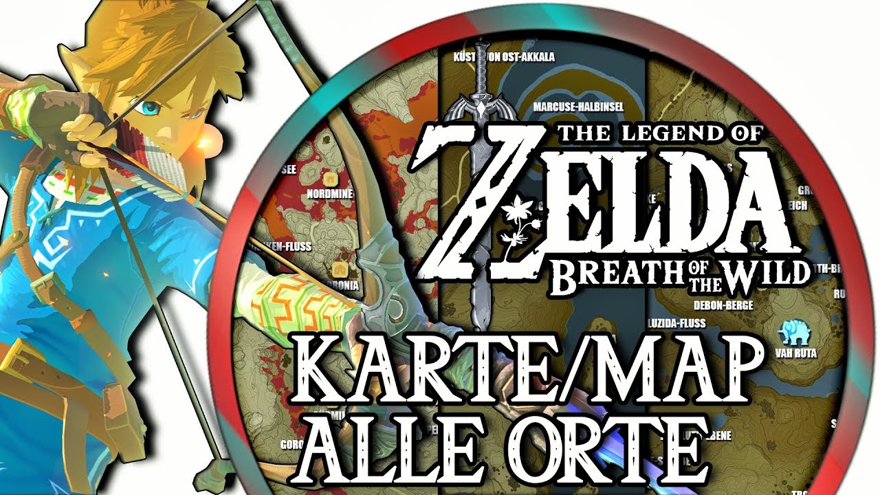 Zelda BotW Location Guide Hier findest du alle Orte in Zelda Breath of ...