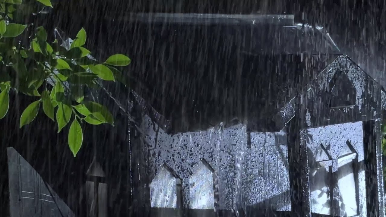 Heavy Rain at Night for Deep Relaxation | Sleep & Calm ASMR Sounds ...