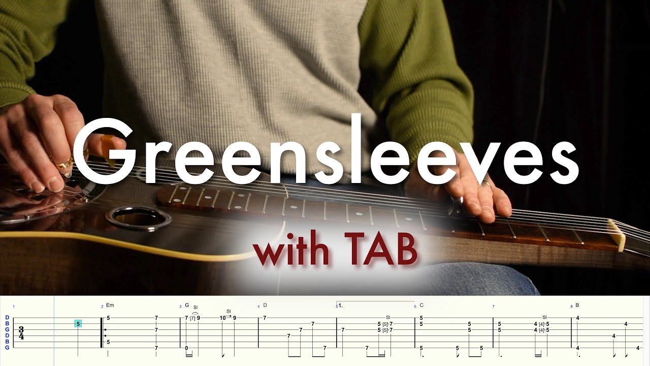 Greensleeves // Dobro lesson with TAB - YouTube