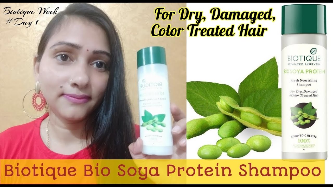 Biotique Bio Soya Protein Shampoo Review || Best for Dry, Damaged ...