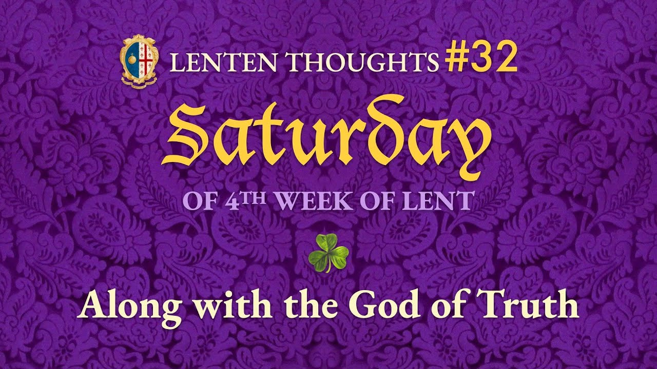 Saturday of the 4th Week of Lent: The Light who Unites - YouTube