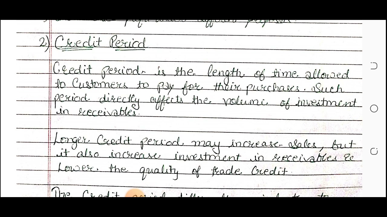 credit policy variables - YouTube