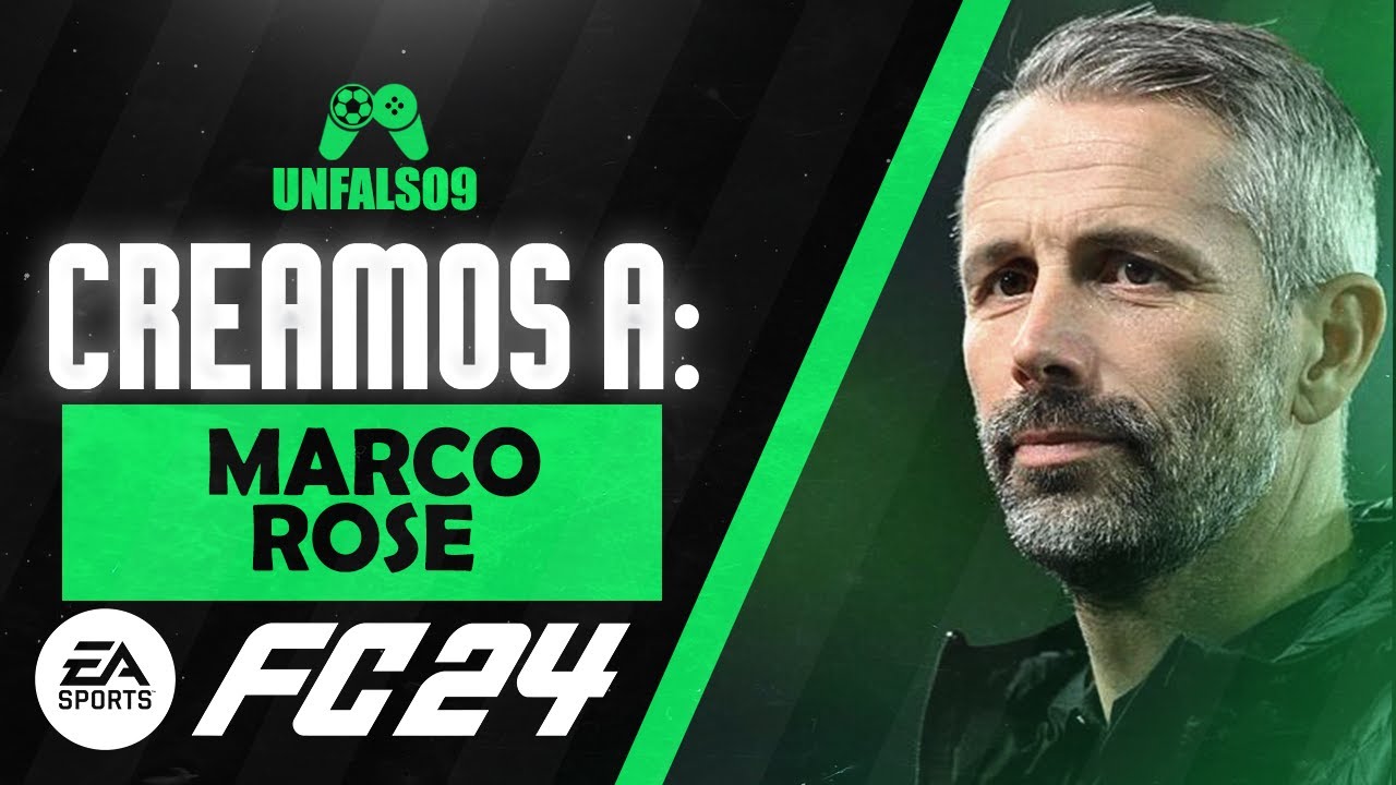 EA FC 24 MARCO ROSE FACE CAREER MODE MODO CARRERA LOOKALIKE CREATION ...