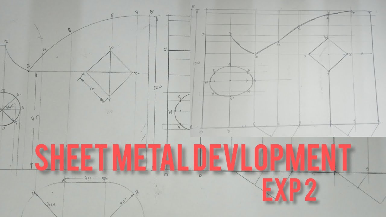 sheet metal devlopment in michanical drafting#engineering# ...