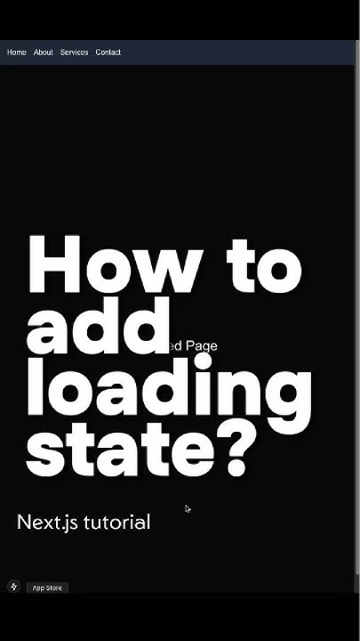 Next.js Loading Magic: One File Changes Everything! ⚡ #nextjs #reactjs #coding #codetutorial ...