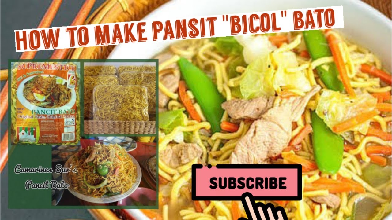 How to Make Guisado Pansit "bicol" bato. - YouTube