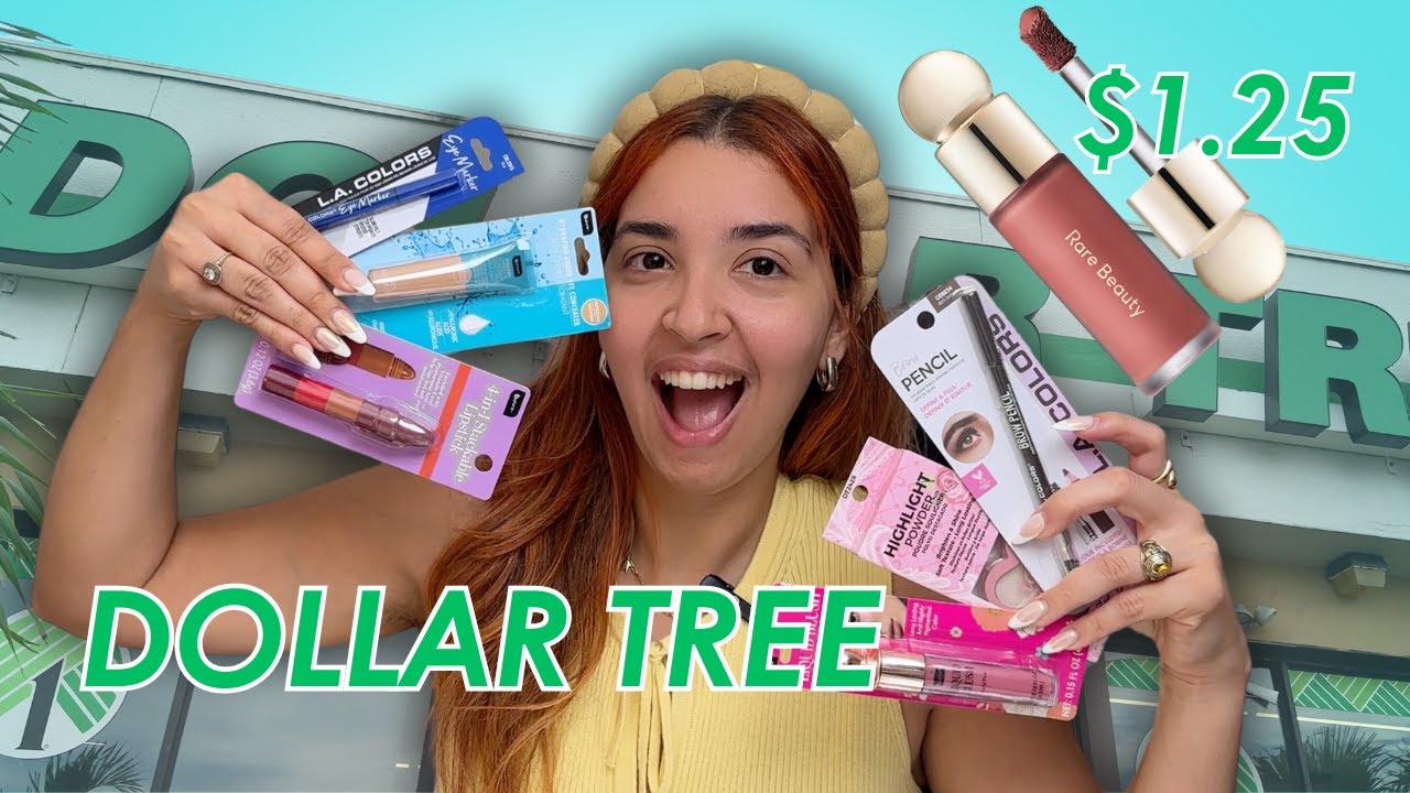I Tried A Full Face Of Dollar Tree Makeup - YouTube