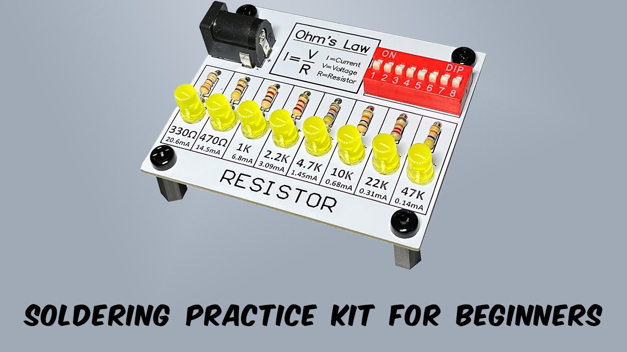 Ohm's law soldering project for beginners - YouTube
