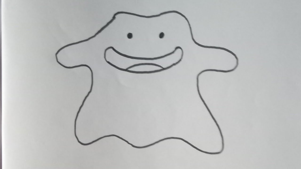 How to draw Ditto- Pokemon | Fine Technique - YouTube