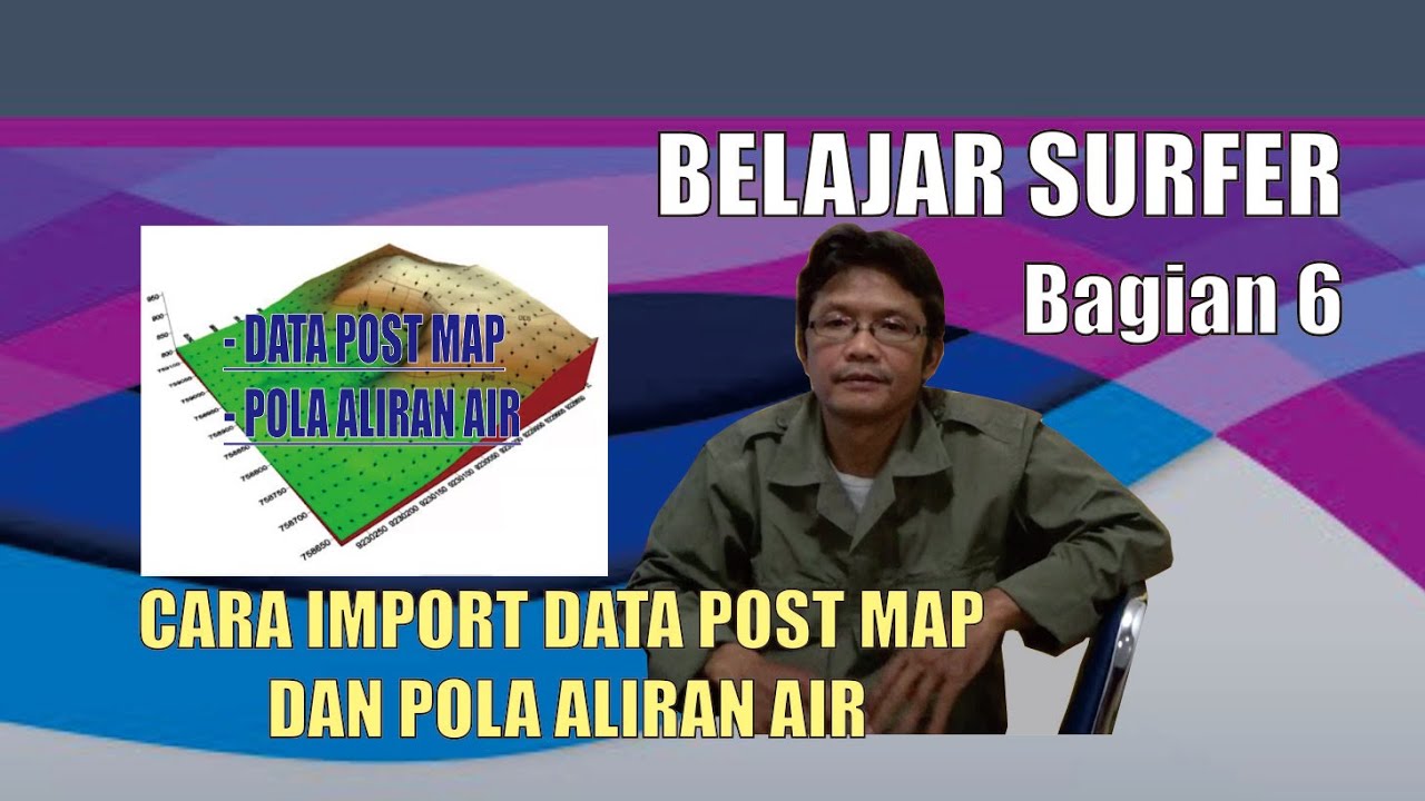 Cara import data post map dan pola aliran air - belajar surfer bagian 6 ...