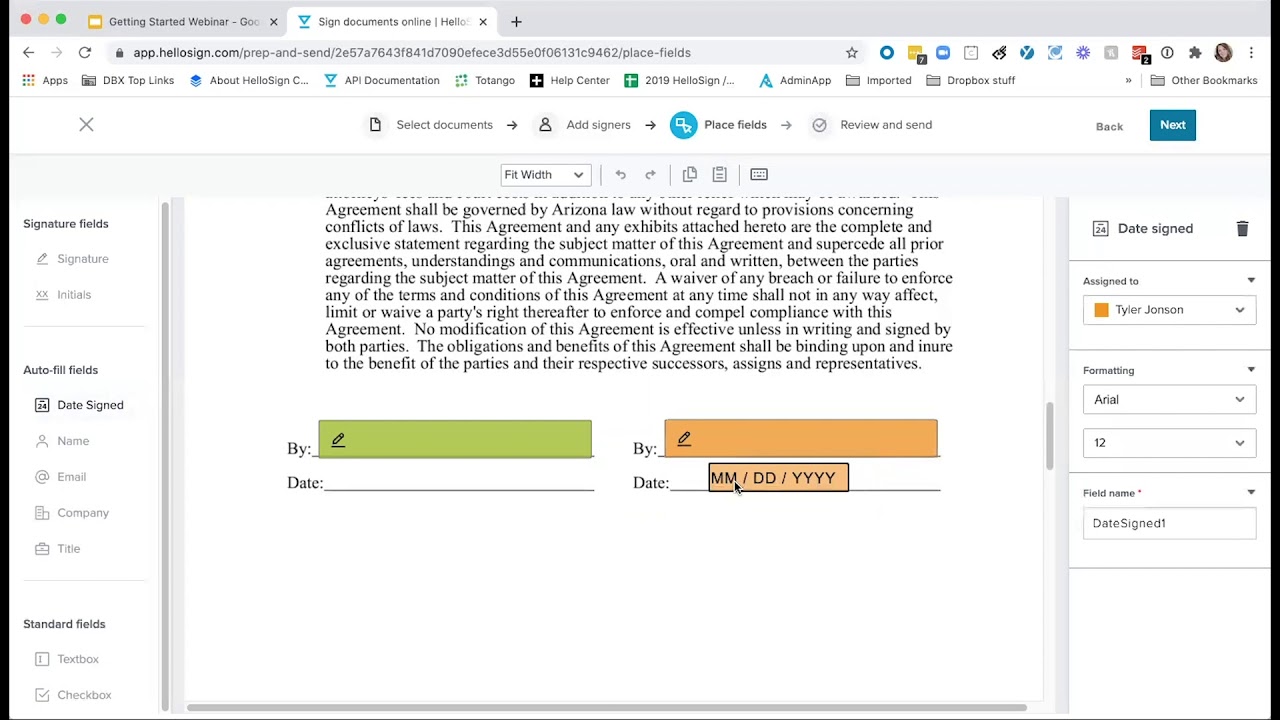 Getting Started w/HelloSign's Essentials Plan - YouTube