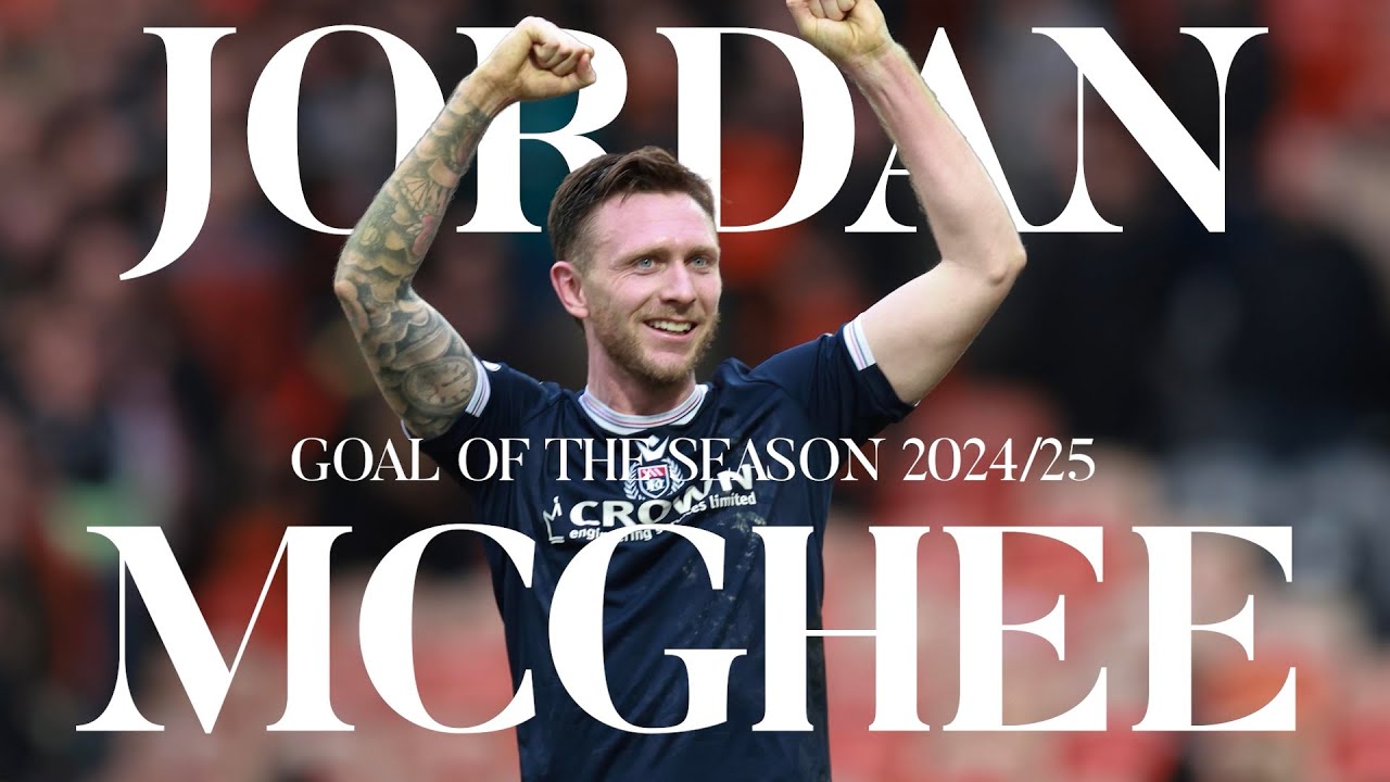 Goal of the Year for 2024/25, Jordan McGhee vs Dundee United - YouTube