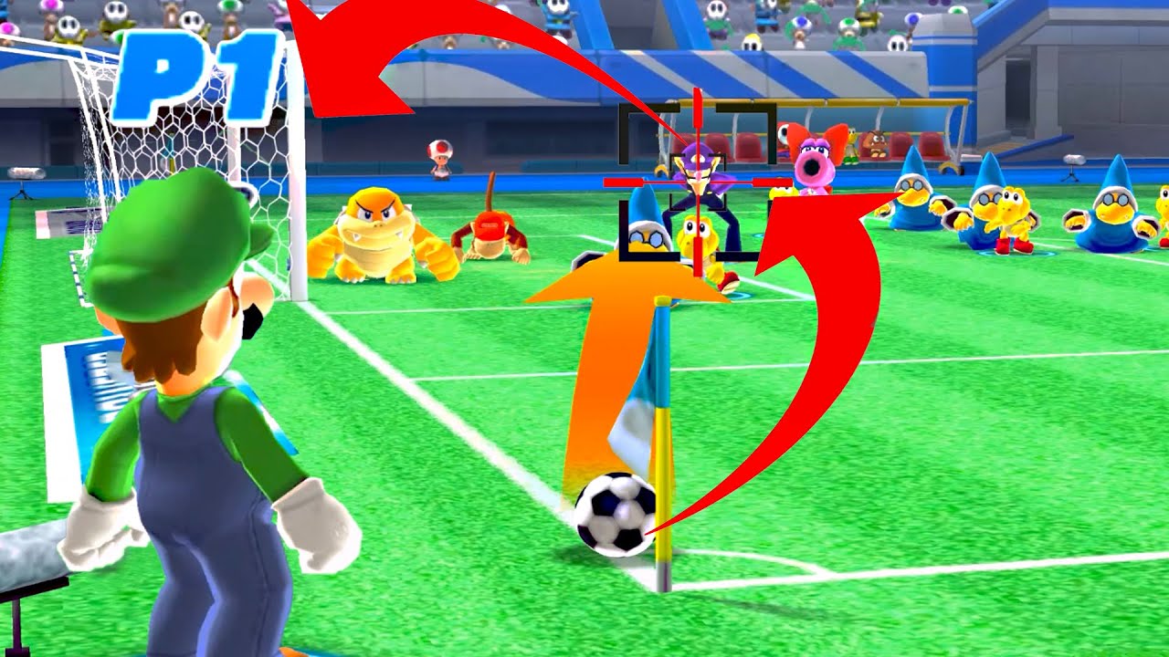 Mario Sports Superstars Football: Team Luigi vs. Waluigi Easily ...