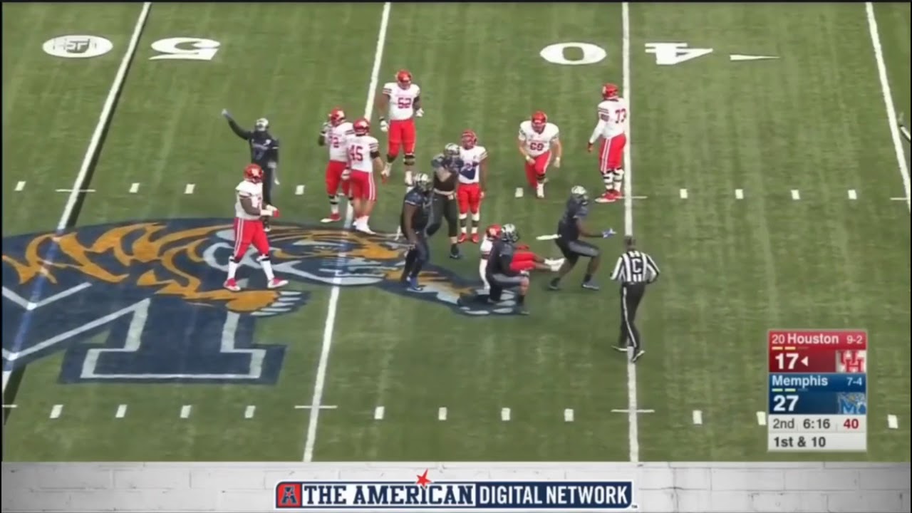 Memphis football DE Christian Johnson #15 - YouTube