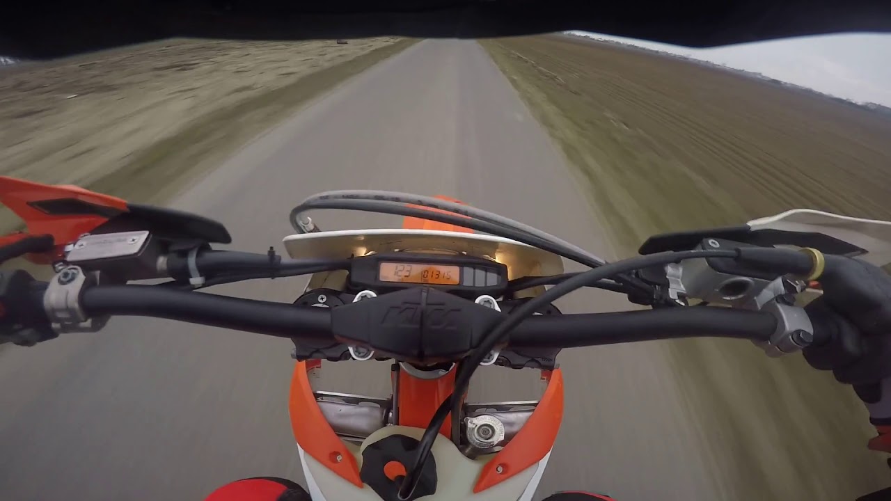 KTM 125 EXC 2016 TOP SPEED - YouTube