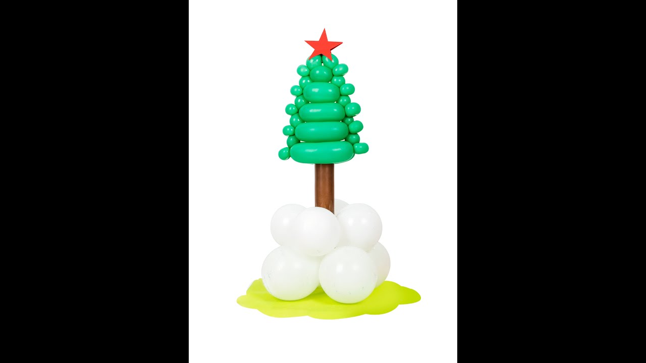Creating a Festive Balloon Christmas Tree: Tutorial - YouTube