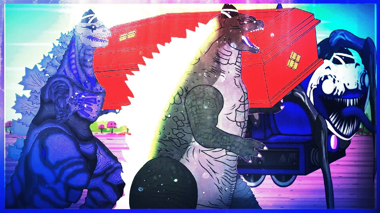 Baby Godzilla & Kong VS Mecha Godzilla - Multifaceted Coffin Dance Song ...