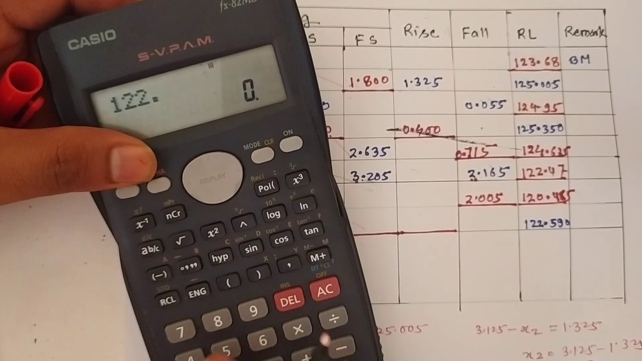 Find the missing value of levelling field book and arithmetic check ...
