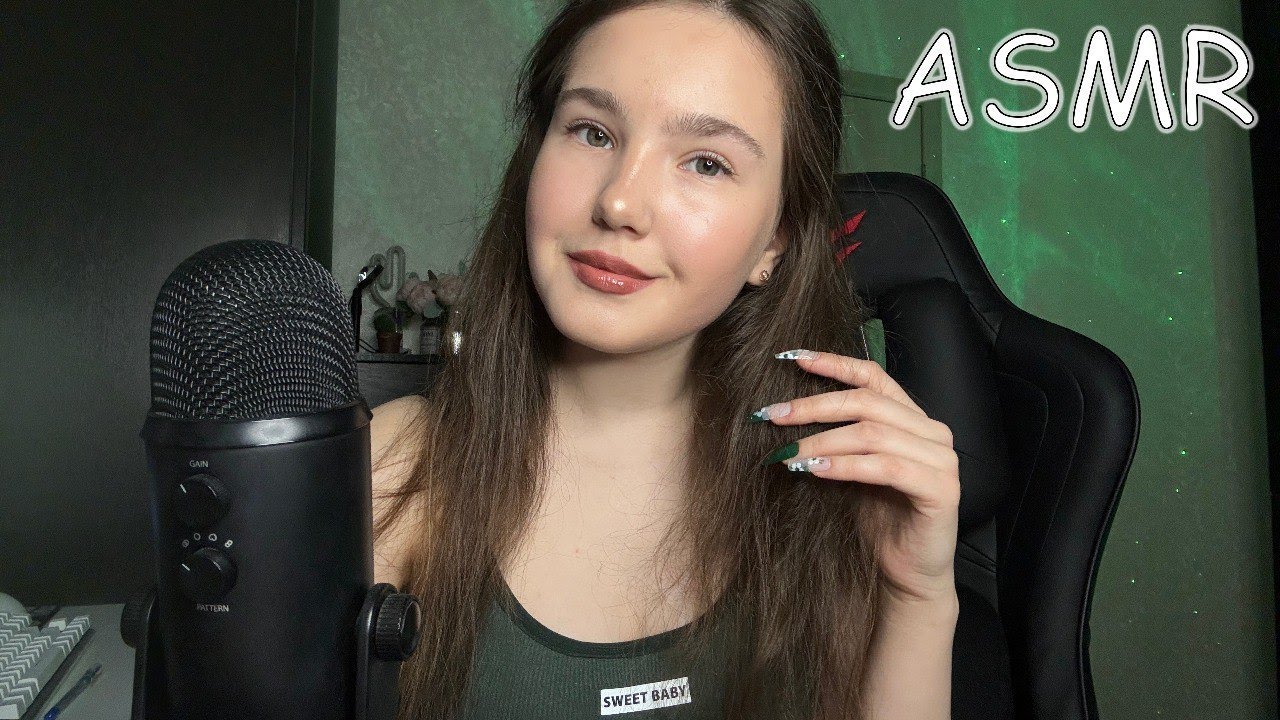 ASMR Collarbone Tapping, Tingly Mouth sounds / Hand Movements, Brushing ...