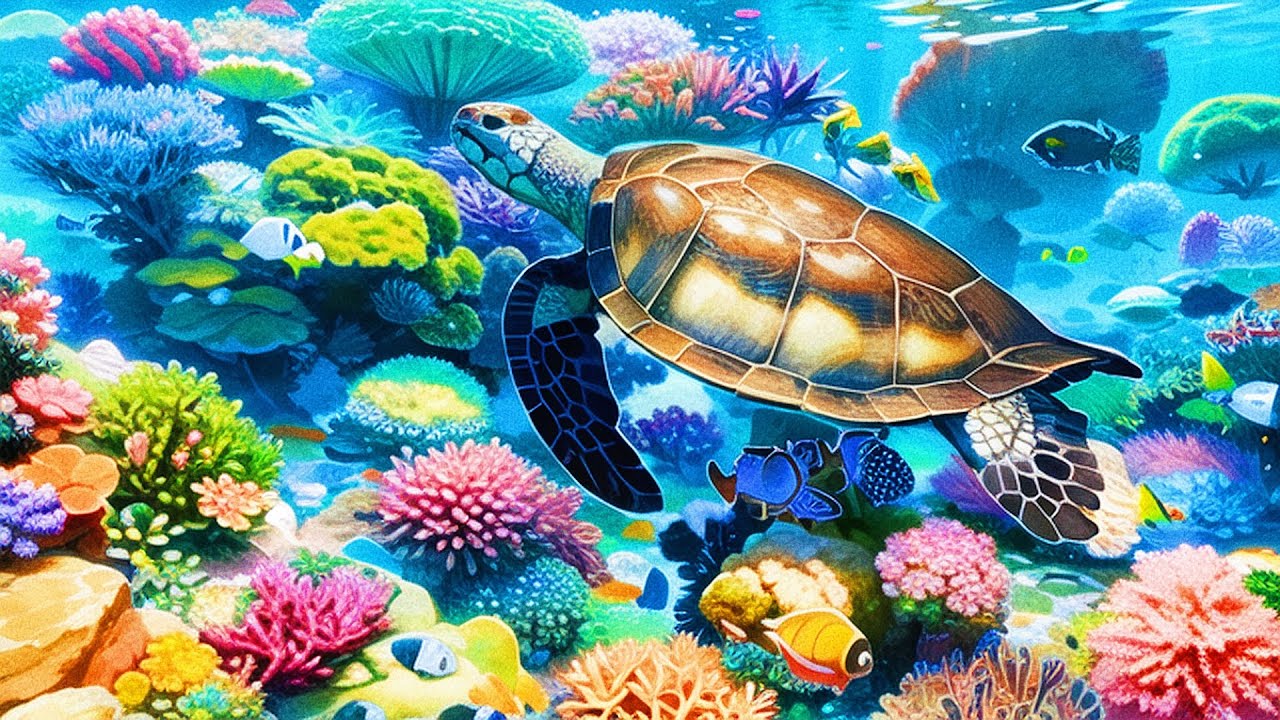 Sound of Ocean with Beautiful Gentle Music to Heal you Relax you Make ...