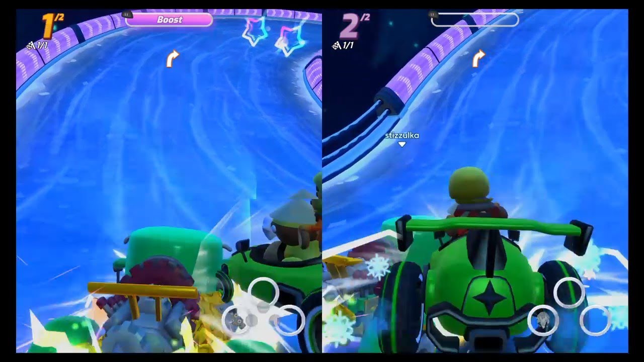 Bump and stand still, almost not able to pass by | 2 player practice ...